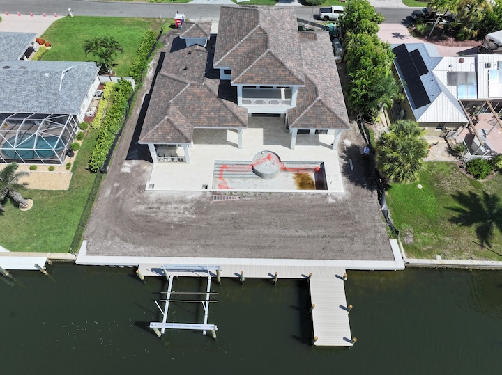 Installation of a New Vinyl Seawall and Concrete Cap, Dock with Vinyl ...